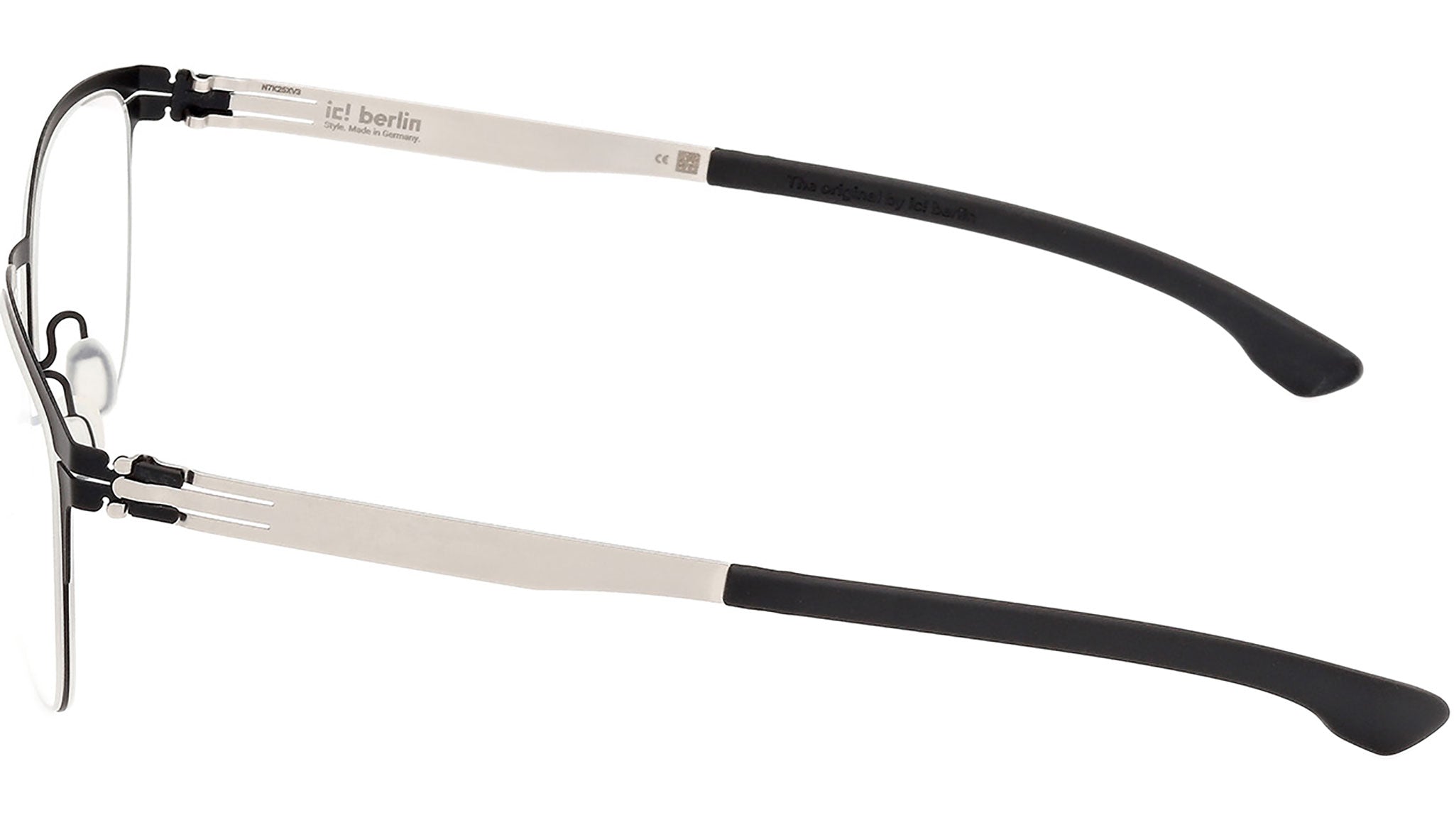 ic! berlin The Lone Wolf Large Glasses IC5064 02A Matte Black - eye-oo.com