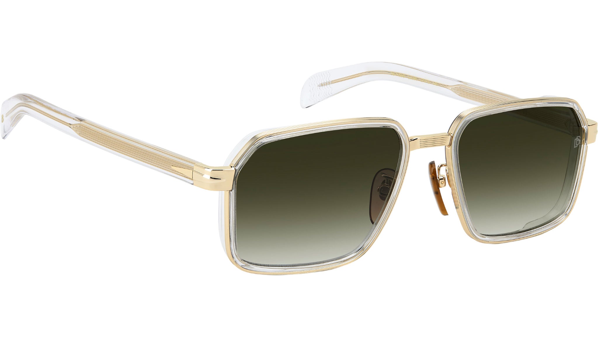 David Beckham DB 7158/S LOJ 9K Sunglasses Gold Crystal - eye-oo.com