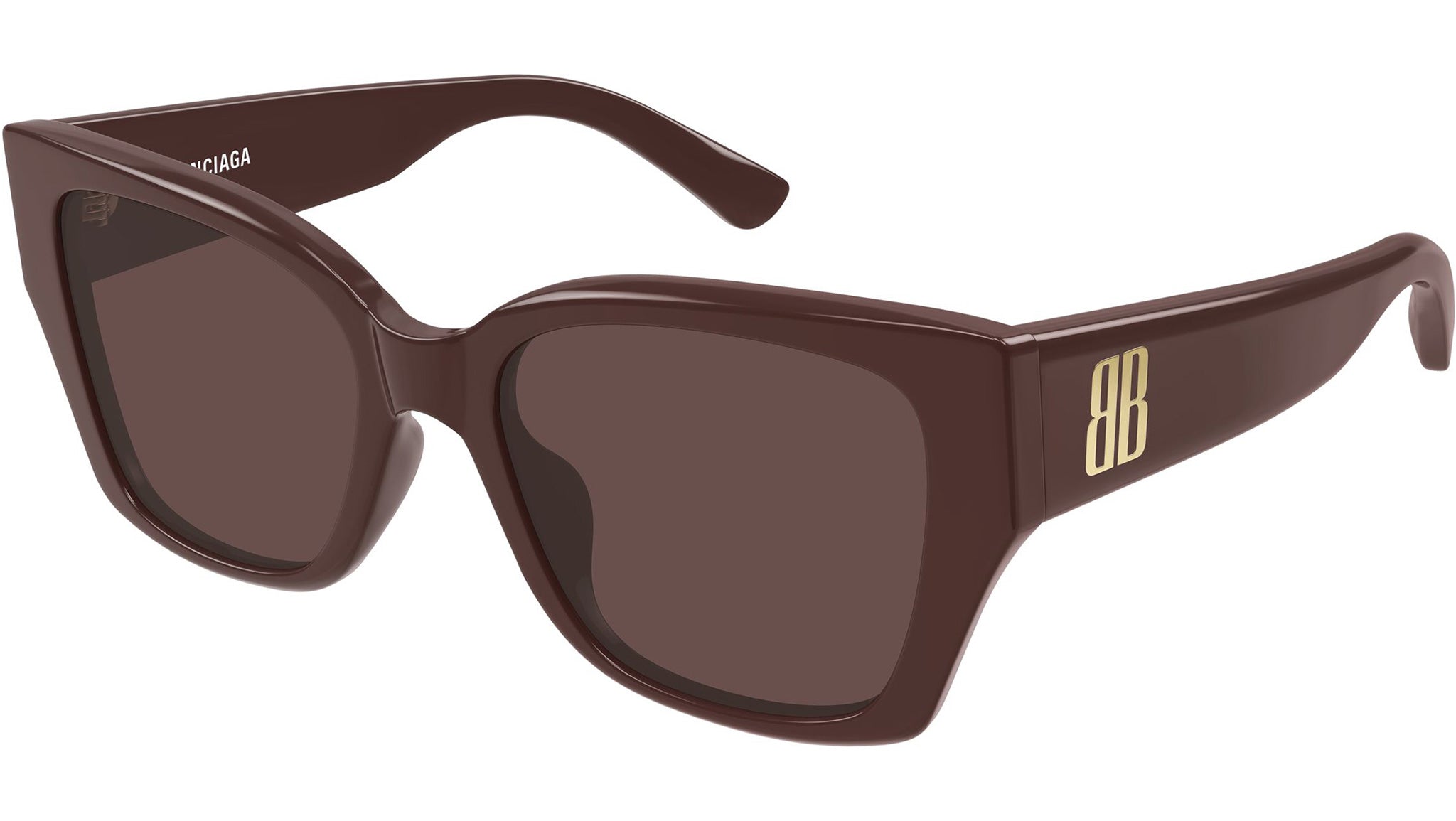 Balenciaga BB0474S Butterfly Sunglasses 003 Burgundy Brown - eye-oo.com