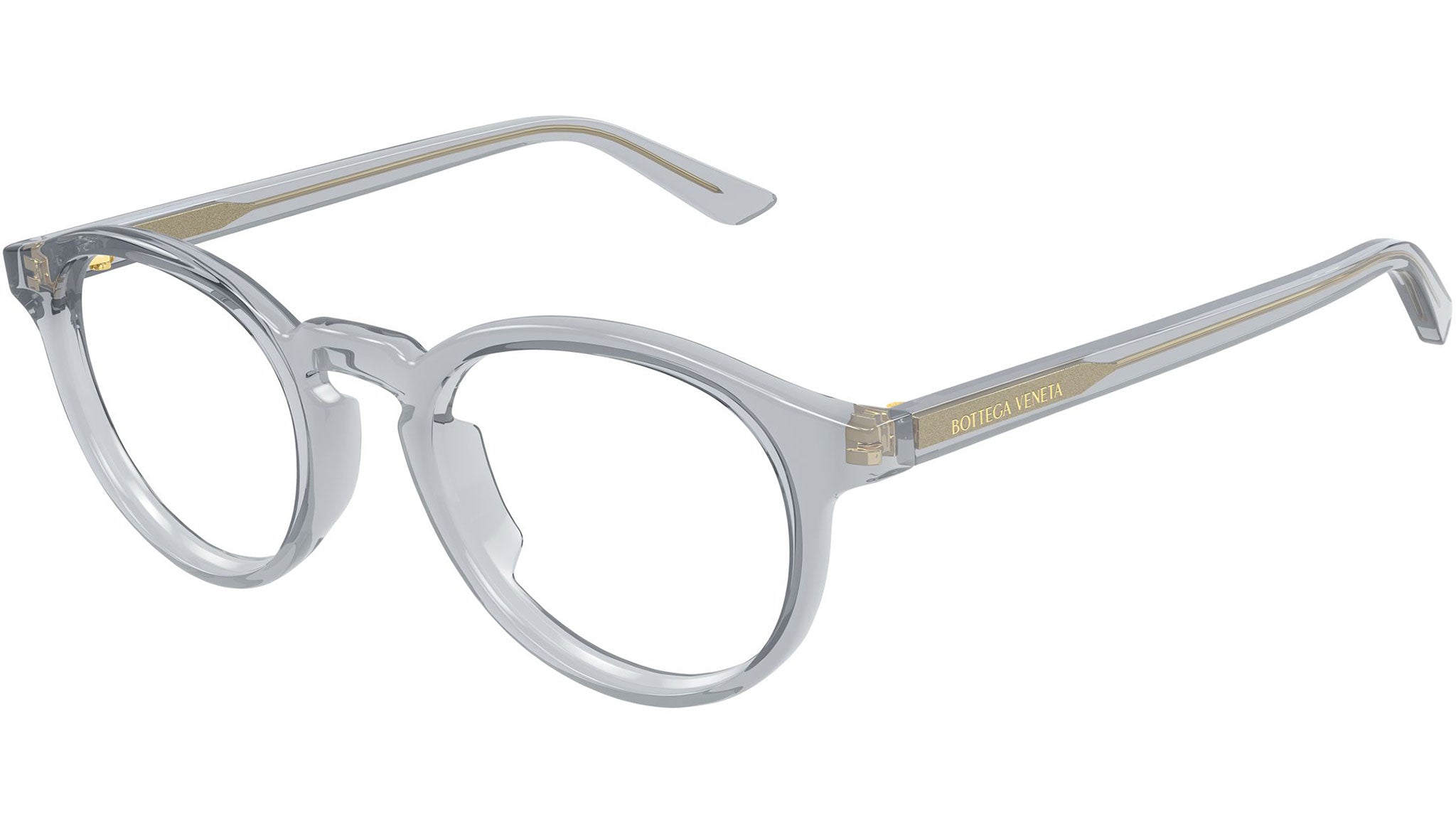 BV1420O Bottega Veneta Panthos Glasses 005 Transparent Light-Blue - eye ...