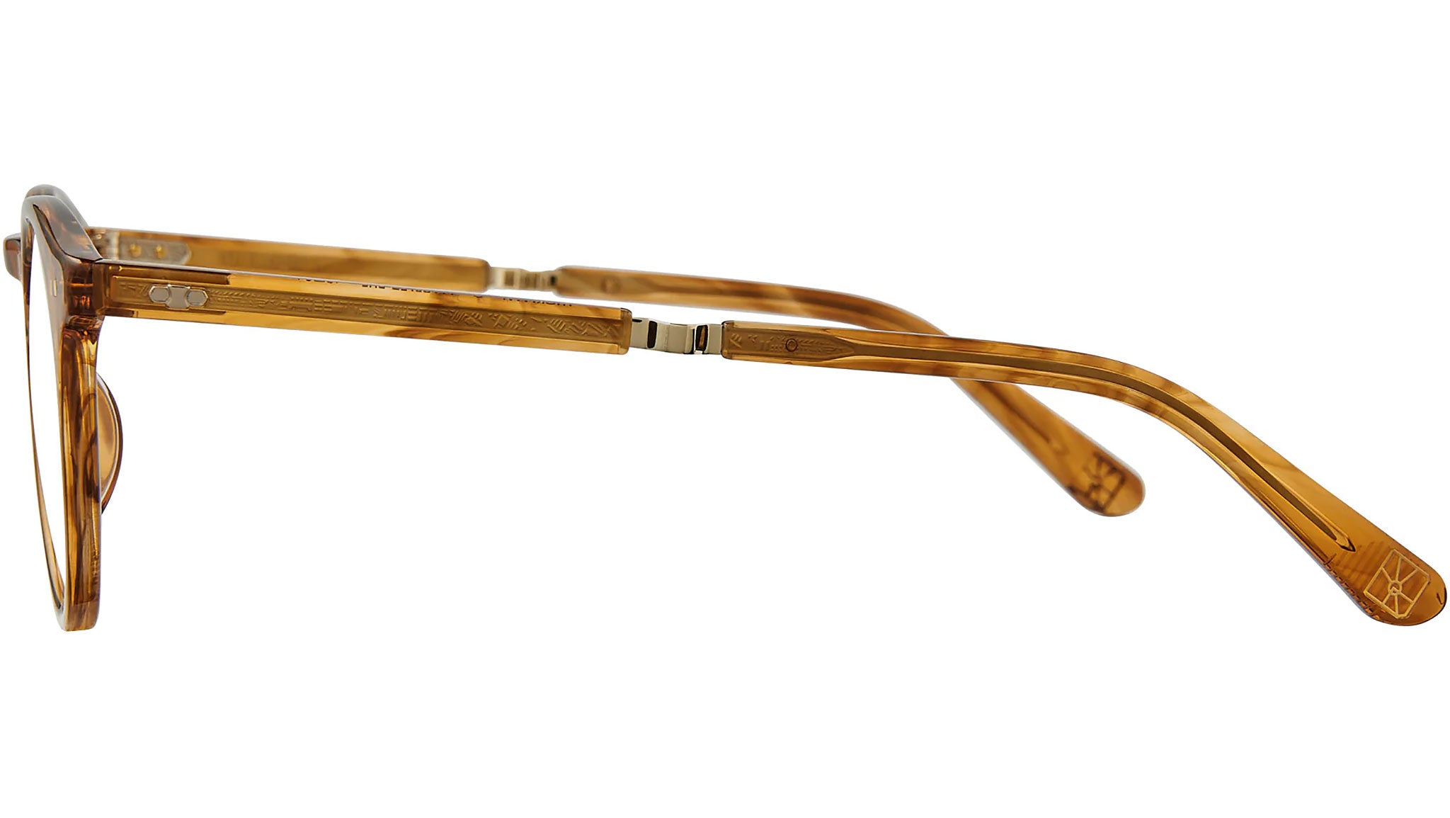 Mr. Leight Luckman C Eyeglasses Marbled Rye White Gold ML1052 MRRYE-WG ...