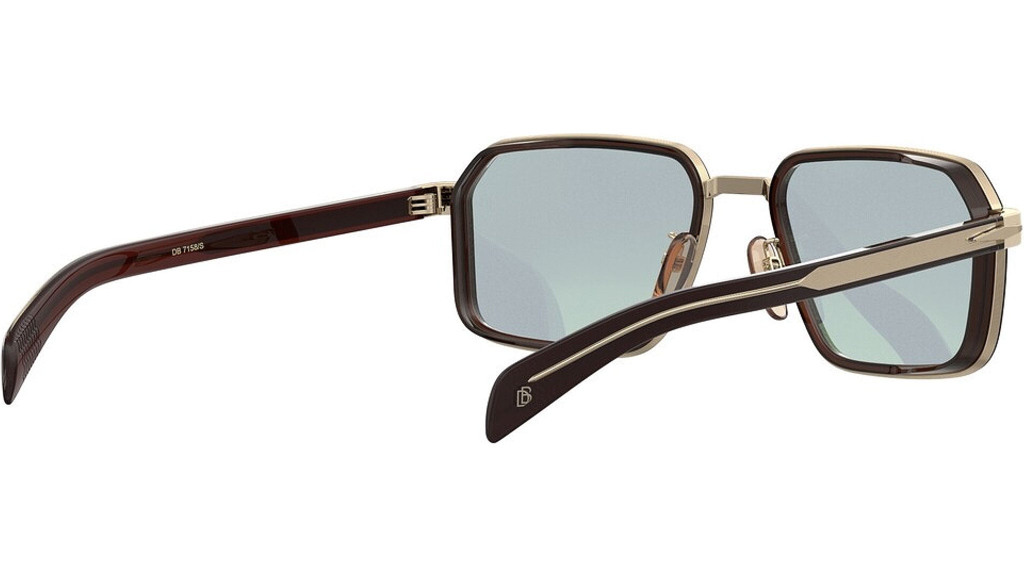 David Beckham DB 7158/S 01Q SD Sunglasses Gold Brown - eye-oo.com