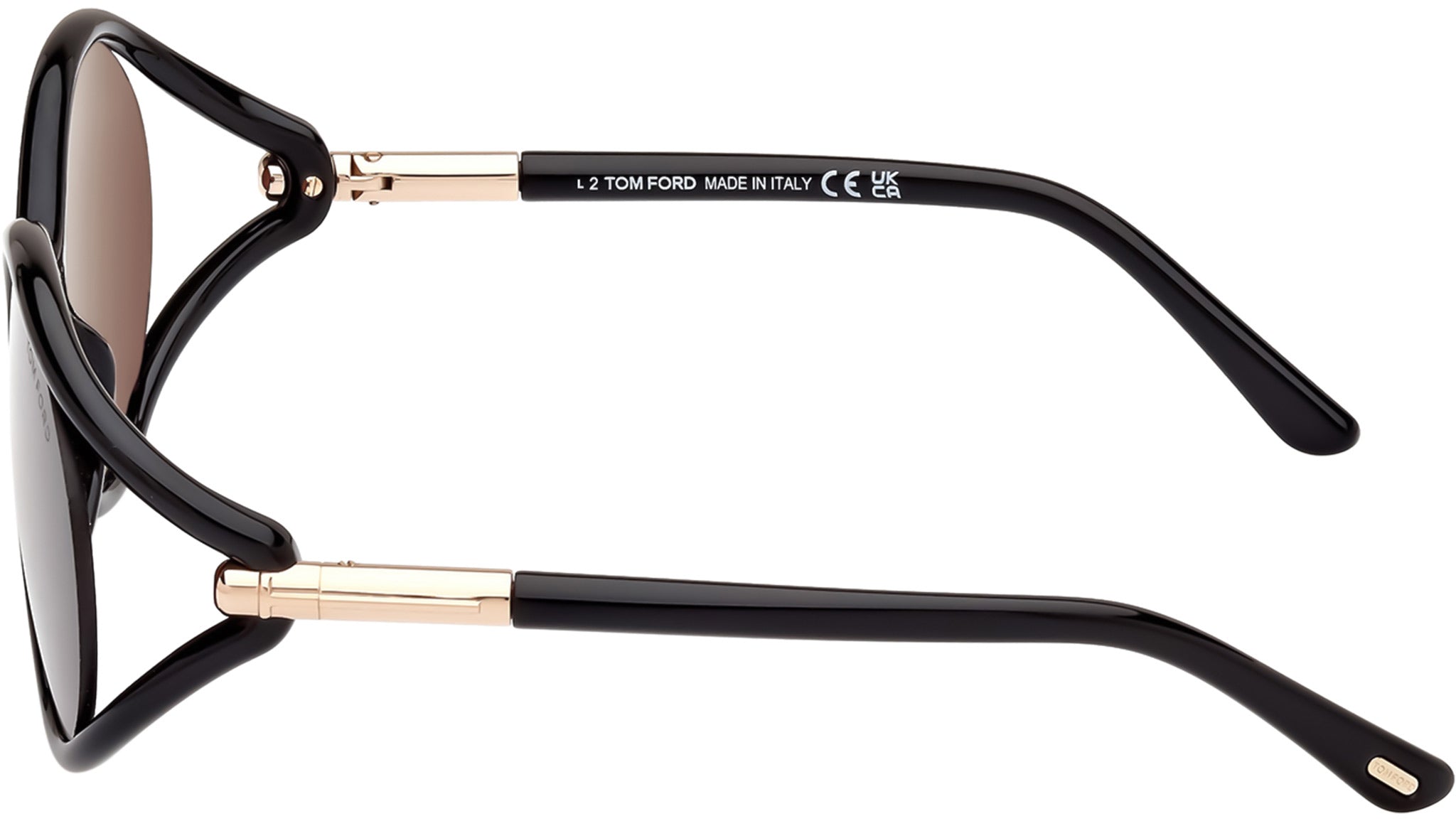 Tom Ford Melody Sunglasses FT1090 01A Shiny Black - eye-oo.com