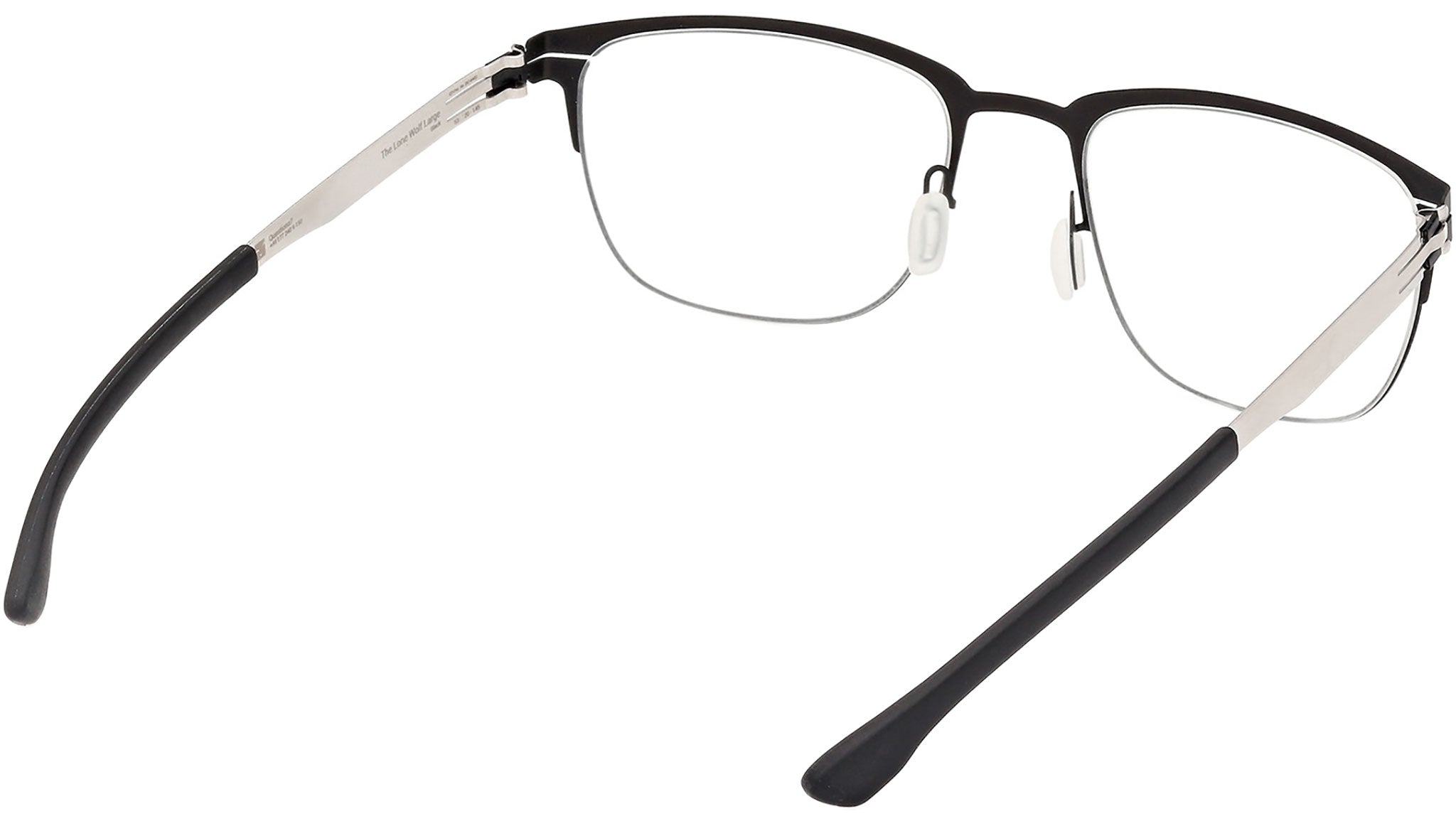 ic! berlin The Lone Wolf Large Glasses IC5064 02A Matte Black - eye-oo.com