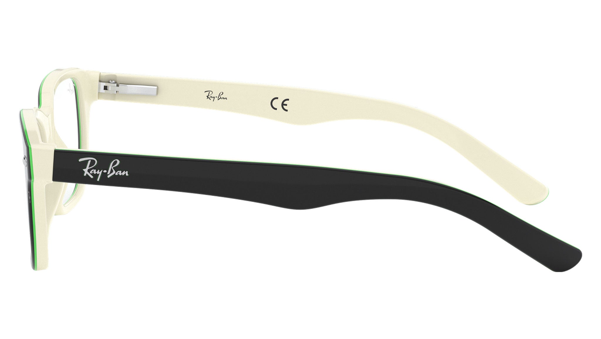 Ray-Ban Kids Eyeglasses RY1555 3820 Black White - eye-oo.com